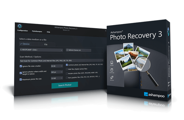 Ashampoo® Photo Recovery 3 - Recover accidentally deleted photos ...