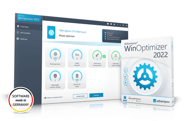 Ashampoo® WinOptimizer 2022 - Overview - Ashampoo® Ashampoo® WinOptimizer 2022 - Overview - Ashampoo®