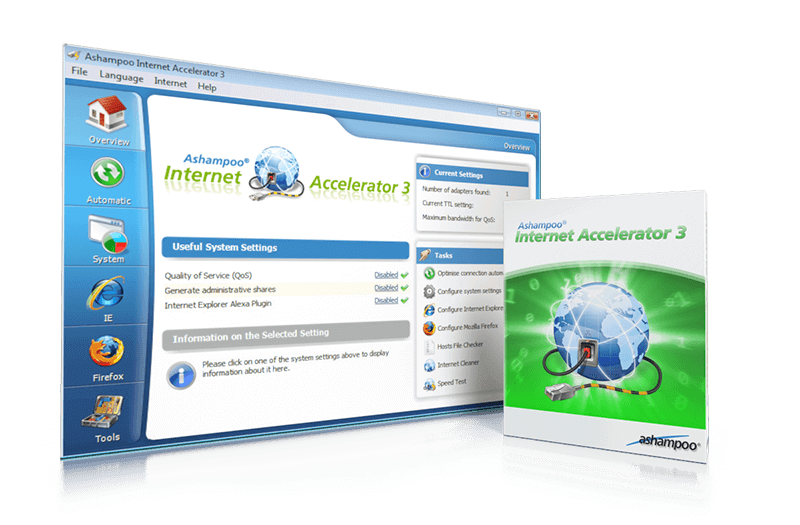 Ashampoo® Internet Accelerator 3 - Overview - Ashampoo®