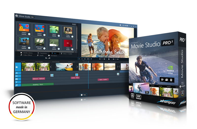 Ashampoo® Movie Studio Pro 3 - Top of the line video editing - Ashampoo®