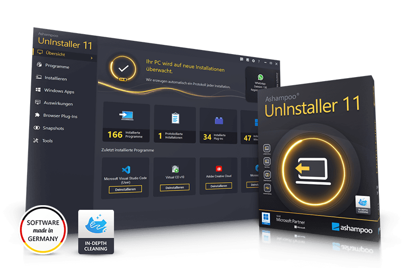 Ashampoo® UnInstaller 11 - Overview - Ashampoo®