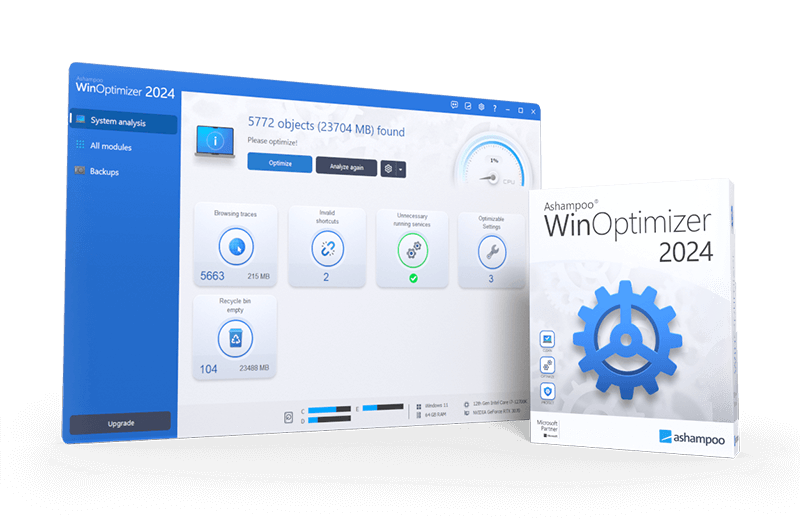 Ashampoo® WinOptimizer 2024 - Clean and accelerate Windows PCs - Ashampoo®