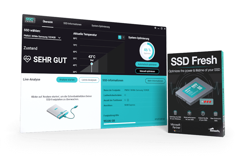 SSD Fresh 2026 - Übersicht - Ashampoo®